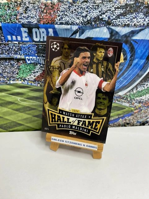 TOPPS MATCH ATTAX 2024/25 2025 Paolo Maldini AC Milan Hall Of Fame Chrome Rare £12.75 - PicClick UK